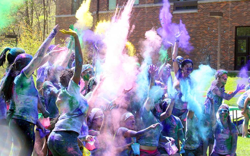 Holi Festival benefits Water to Thrive | Augustana College